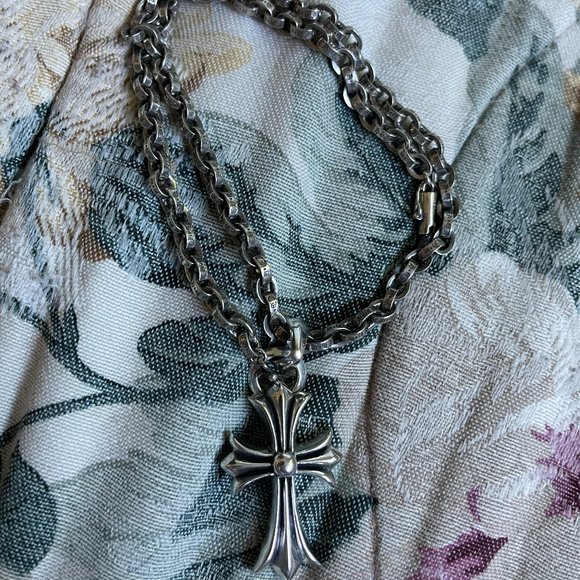 Chrome Hearts | Accessories | Chrome Hearts Cross Necklace With Paper ...